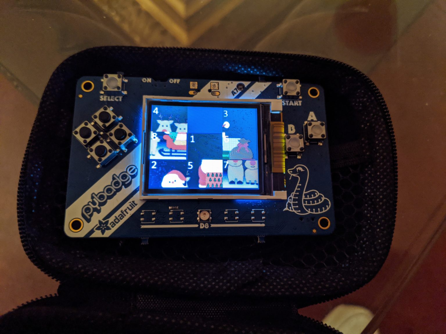 A Sliding Puzzle for the PyBadge and PyBadge LC | The Aspiring Roboticist